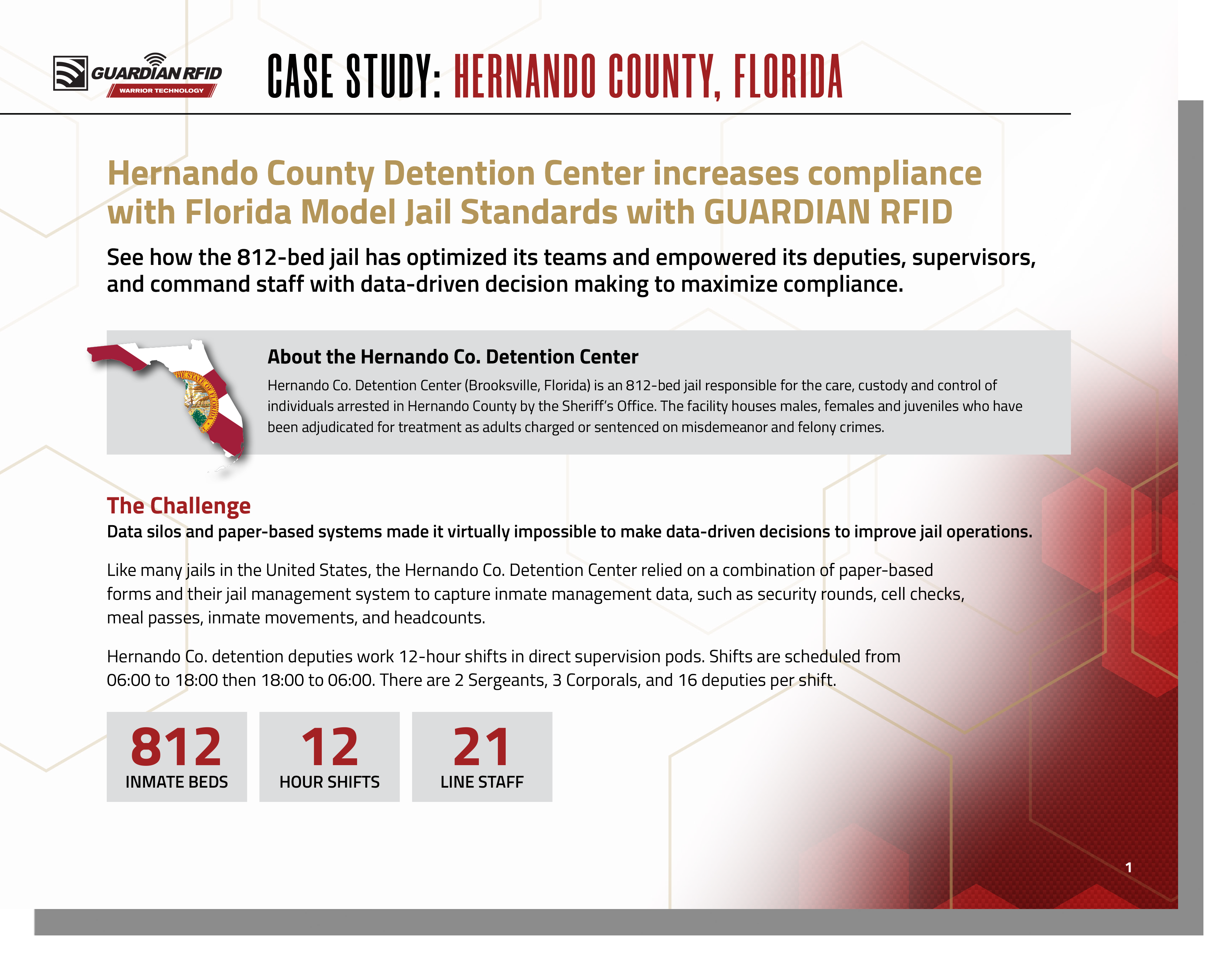 Case Studies - Hernando Co. Detention Center, Florida | GUARDIAN RFID